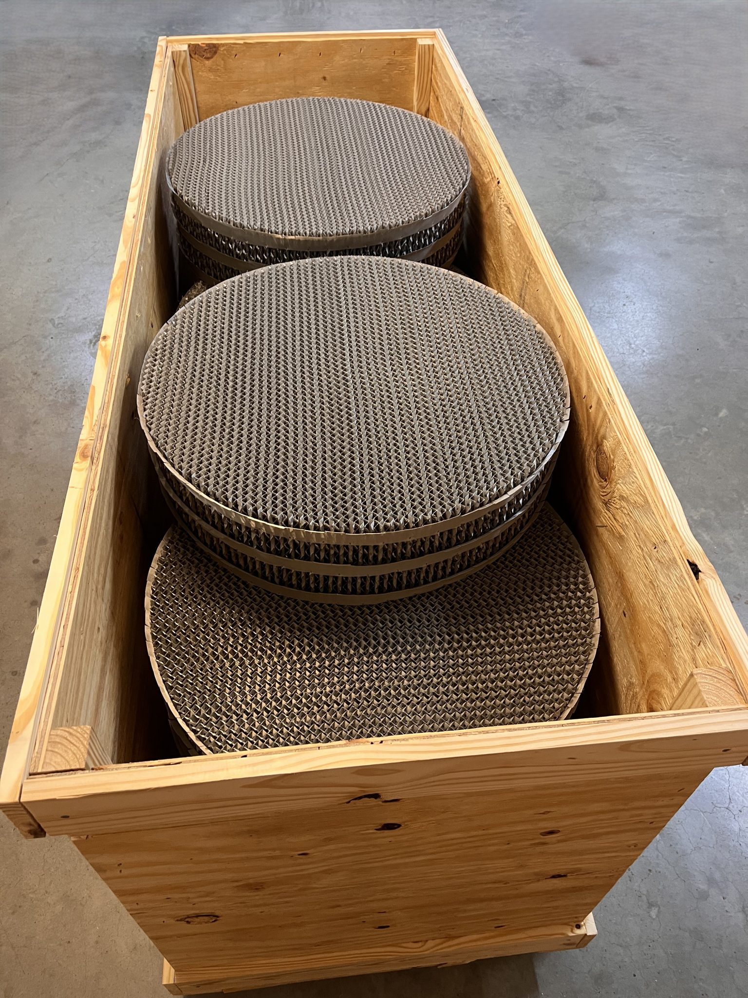 HETP, Inc. Structured Wire Gauze Packing - High Efficiency Tower ...
